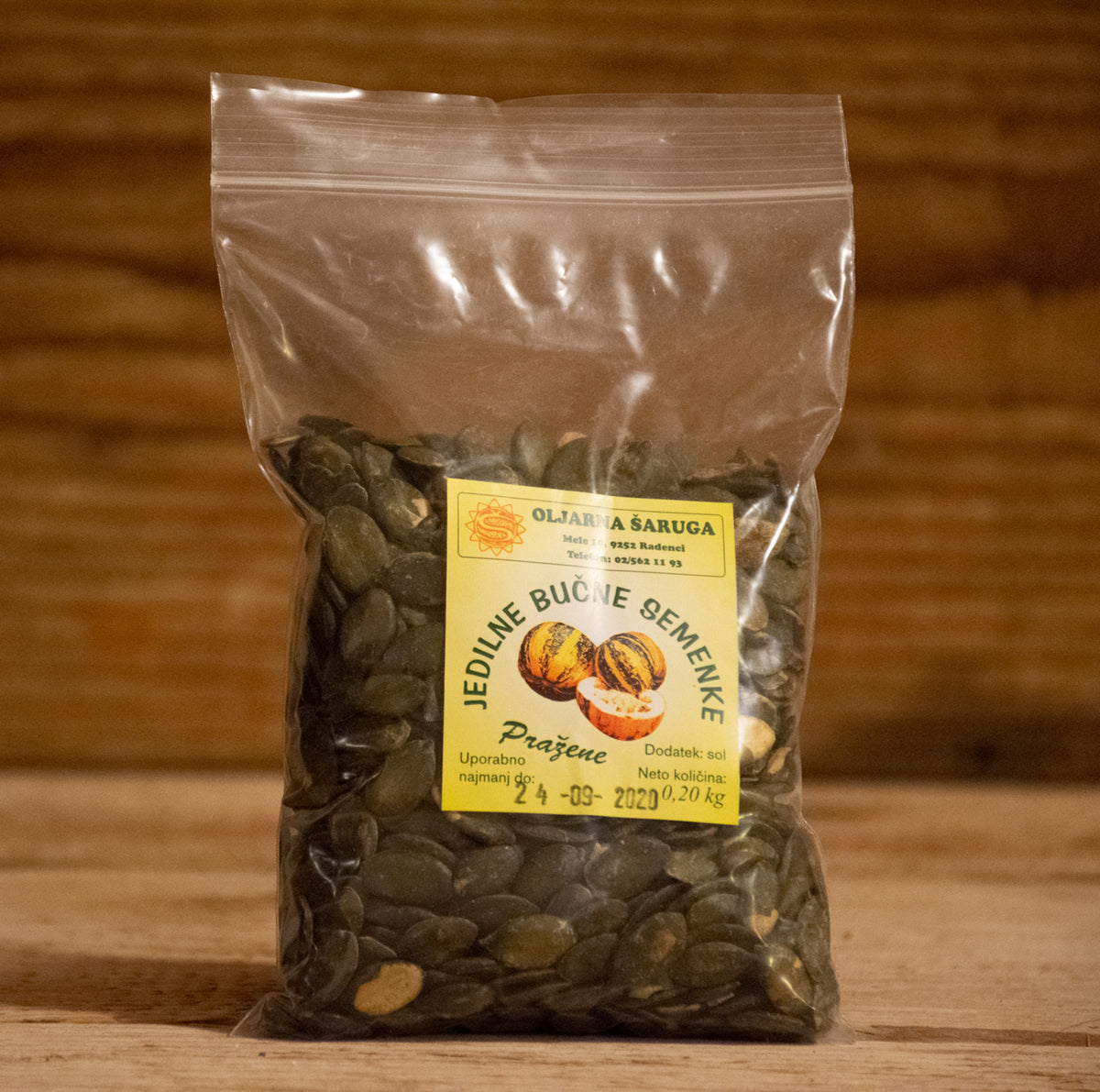 Bučna Semena Pražena 200 g | Moja kmetija